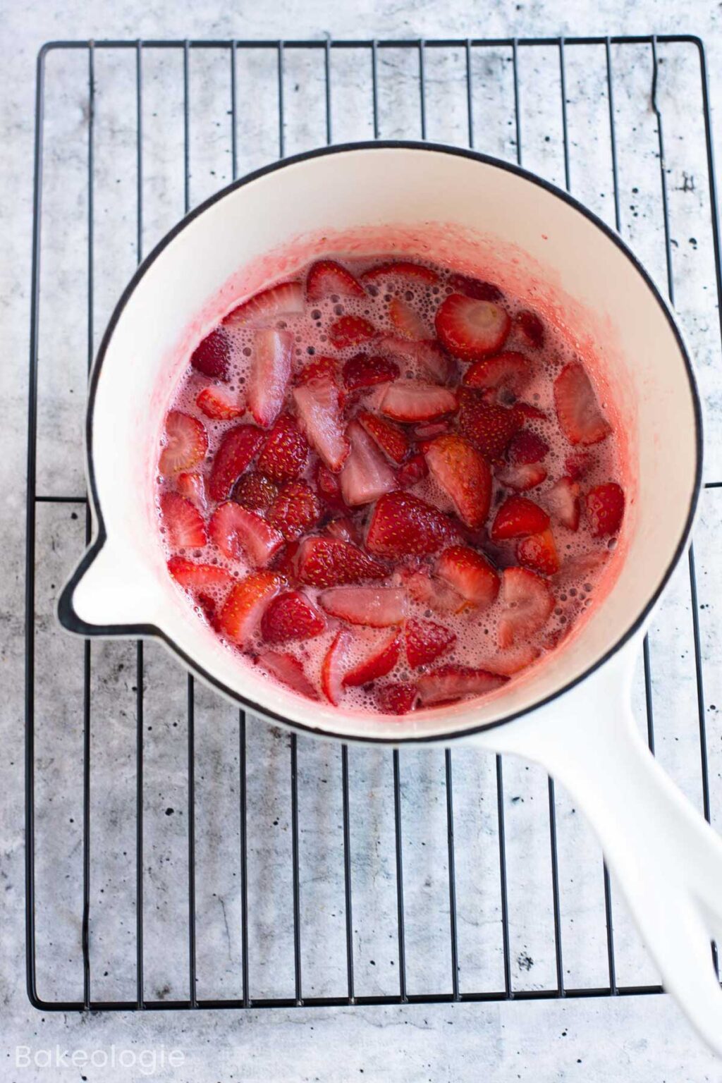 Easy Strawberry Coulis (Strawberry Sauce) | bakeologie