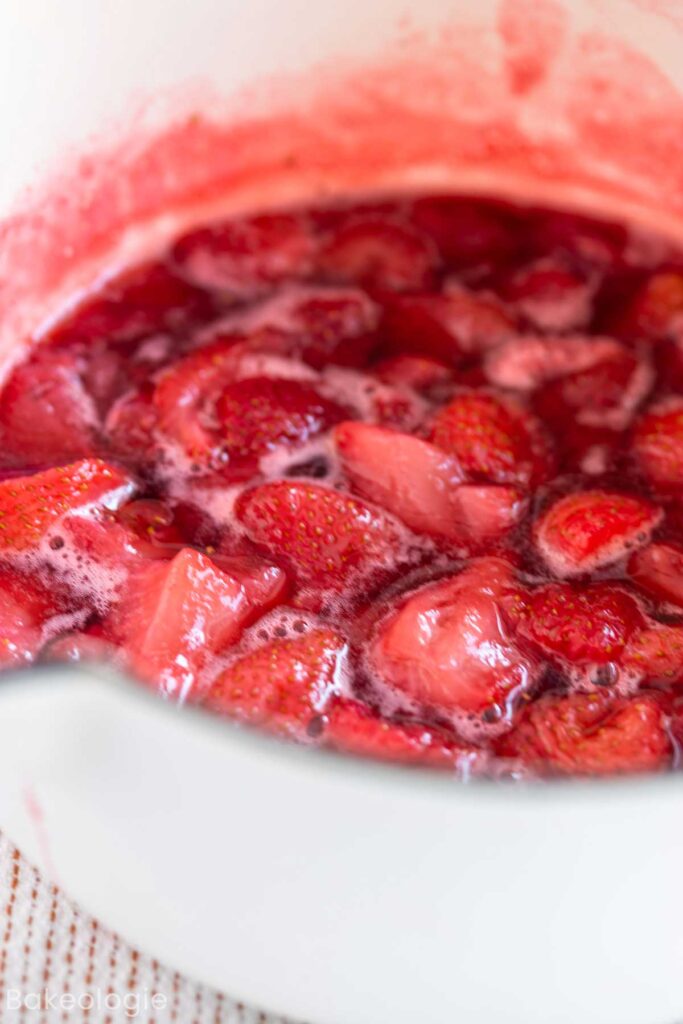 Easy Strawberry Coulis (Strawberry Sauce) | bakeologie