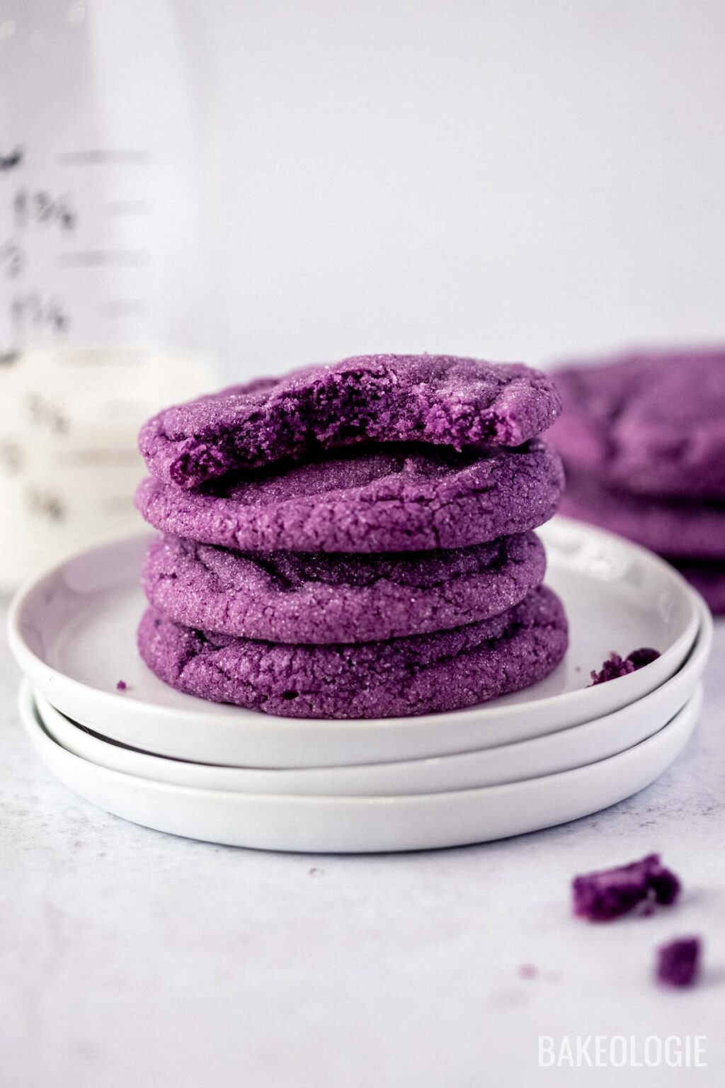 Soft & Chewy Ube Cookies | bakeologie