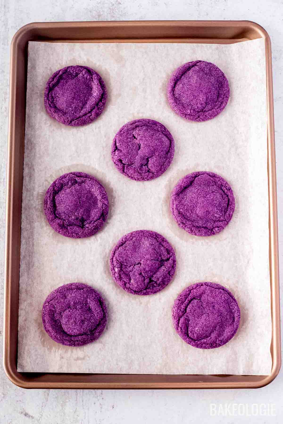 Soft & Chewy Ube Cookies | bakeologie