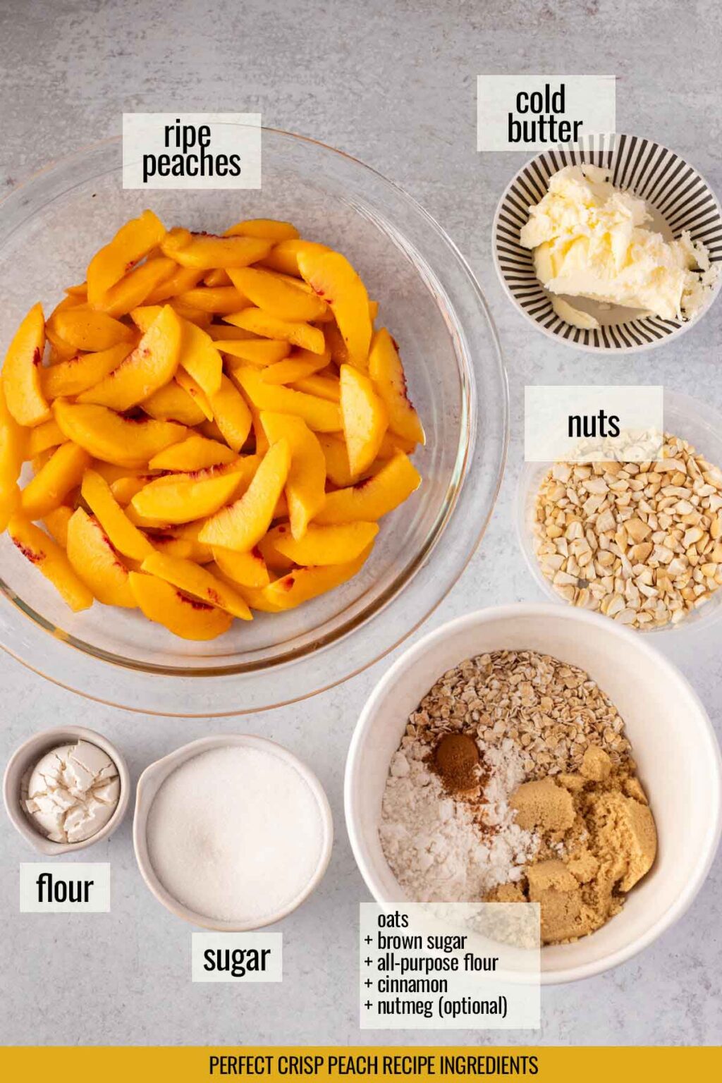 Peach Crisp (Super Easy!) | bakeologie