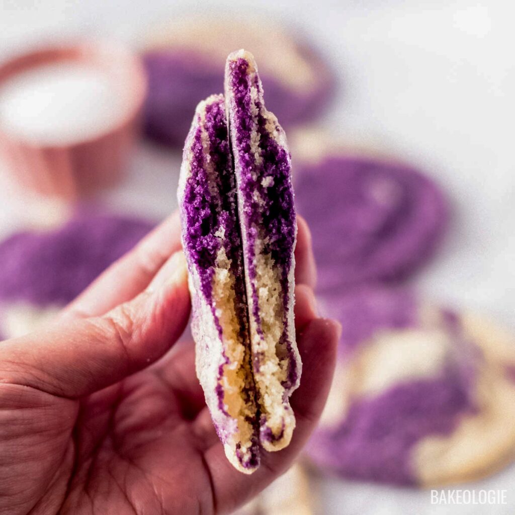 Marbled Ube Cookies | bakeologie