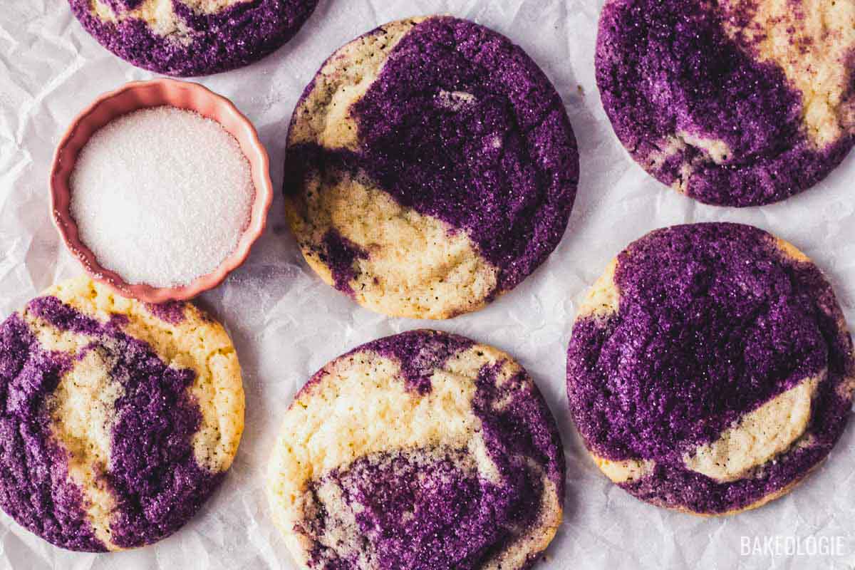 Marbled Ube Cookies | bakeologie